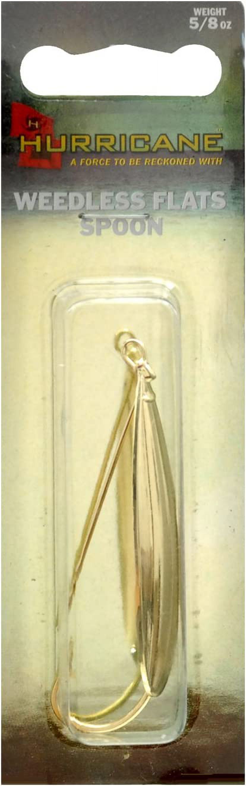 Hurricane SLM58-06 Weedless Flat Spoon 5/8oz Gold - Walmart.com