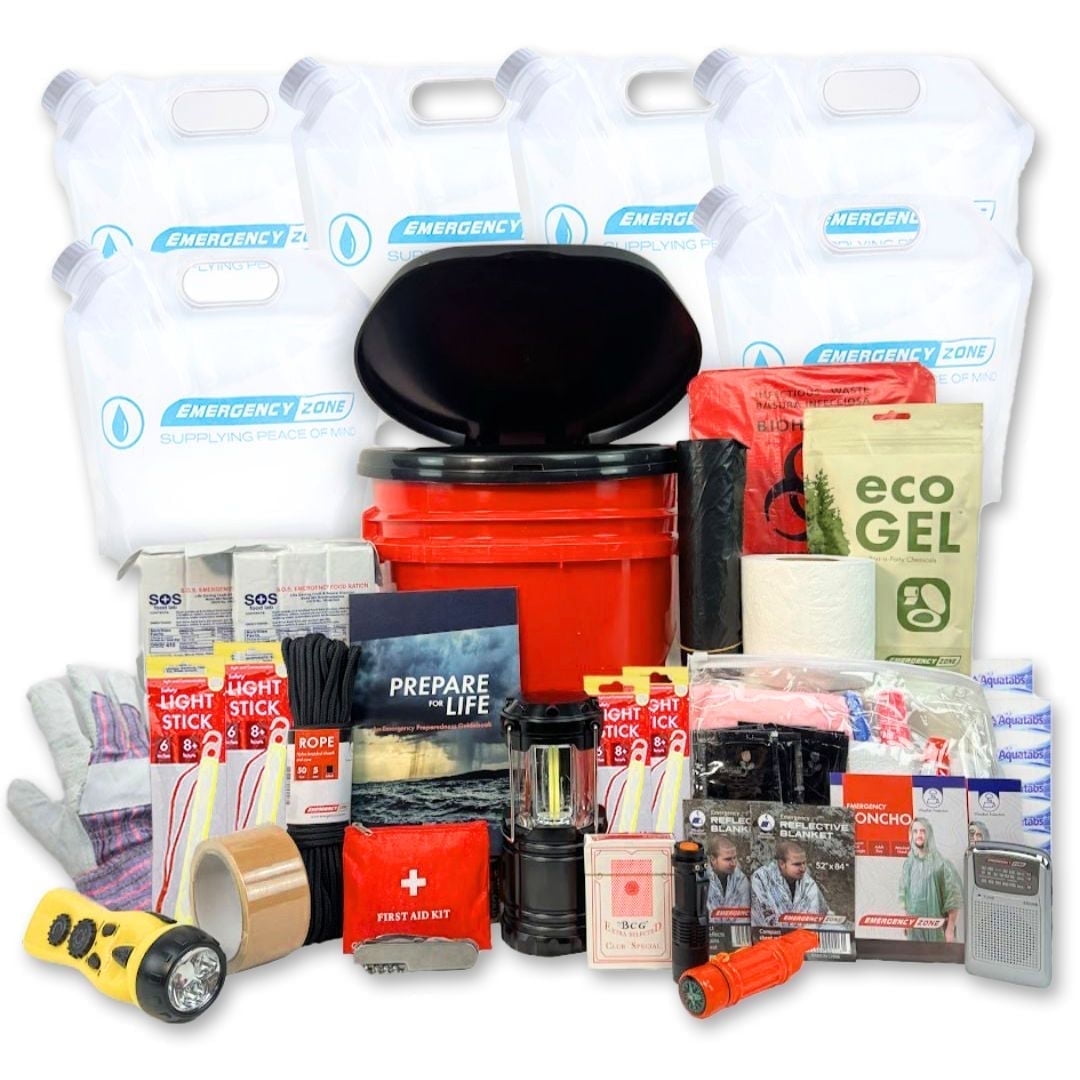 Hurricane Survival Kit - 2 Person | Emergency Zone - Walmart.com