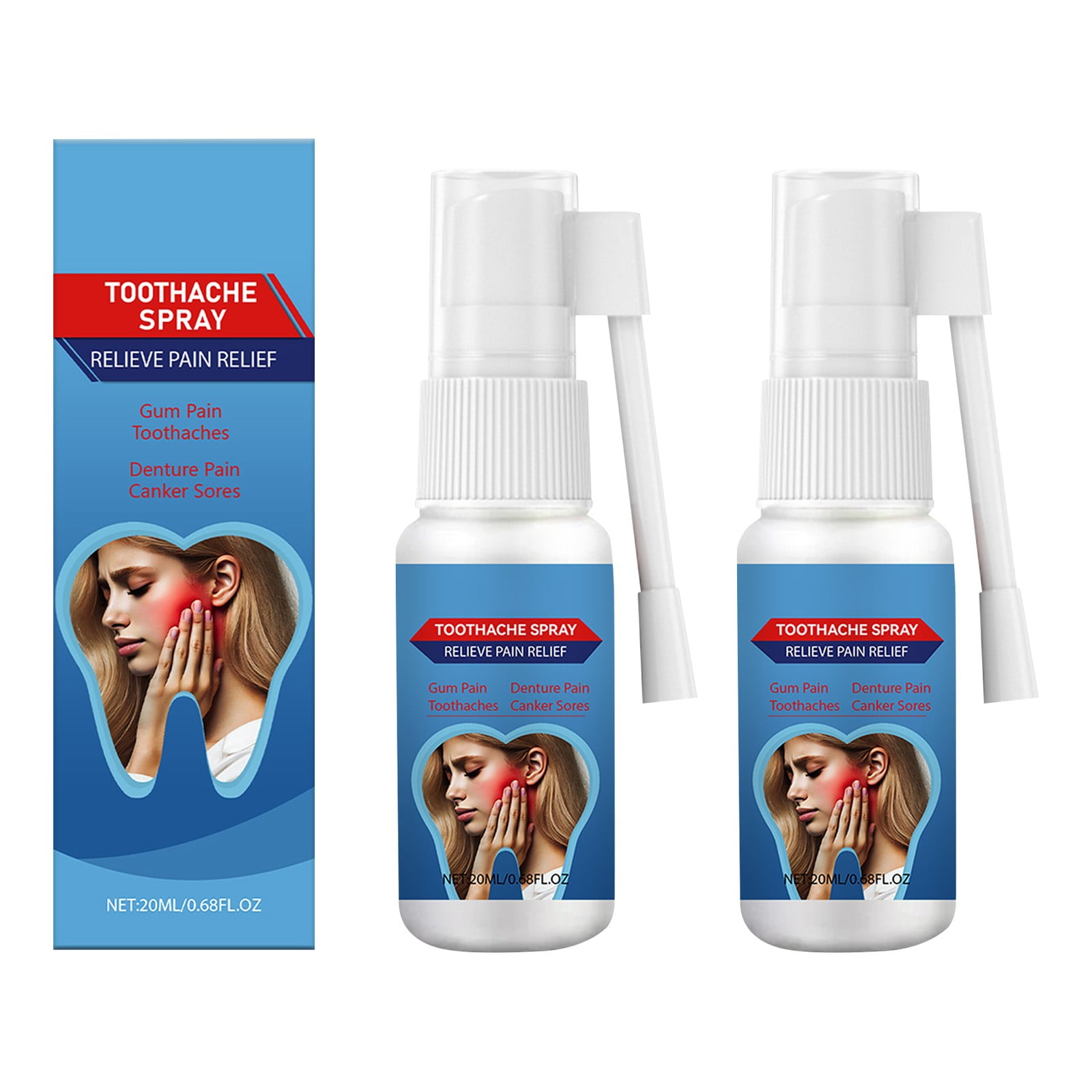 Hurricane Toothache Relieftongue Pain Relieforal Care Spray, Pain Spray ...