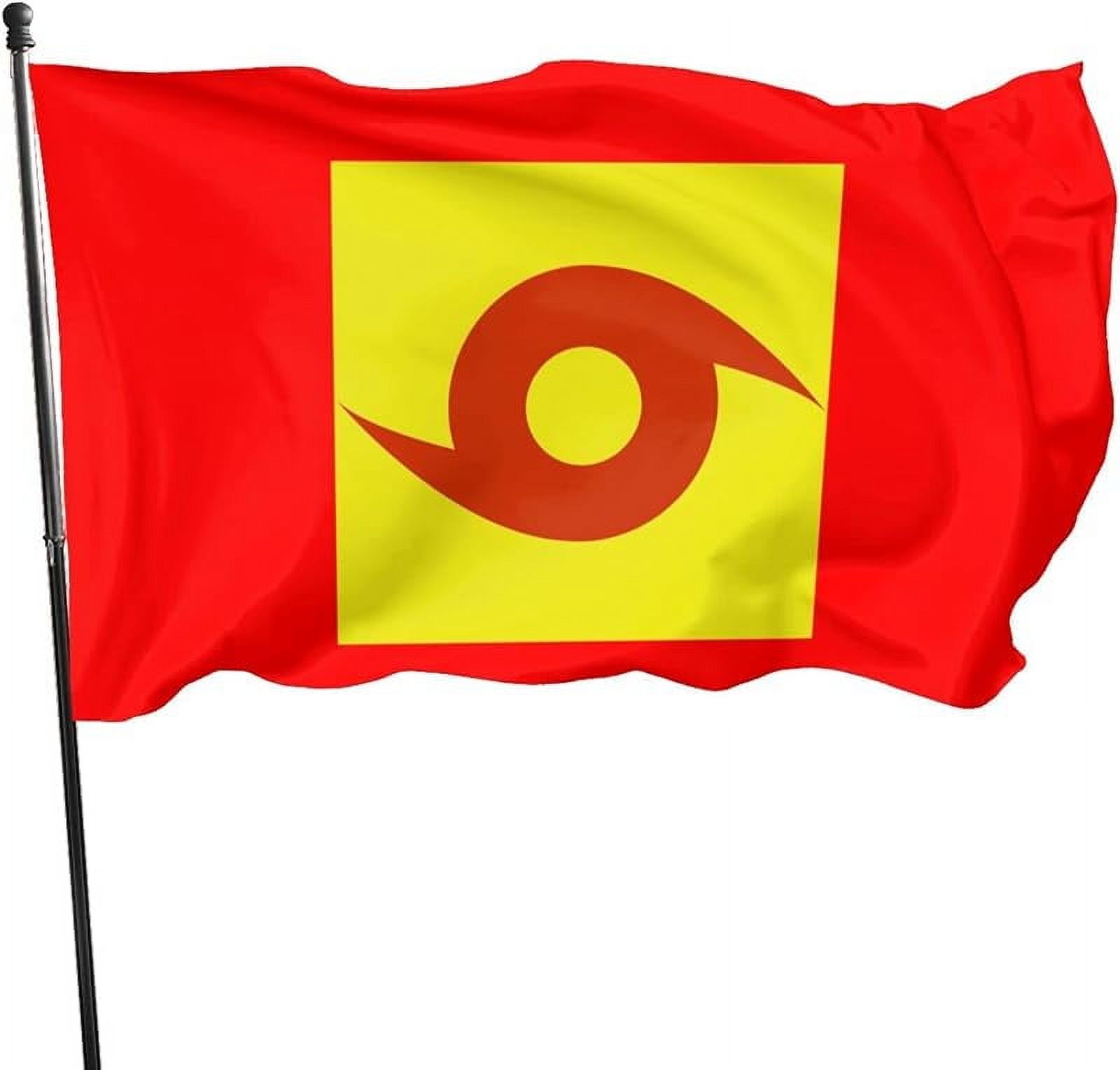 Hurricane Warning Storm Signal Safety Flg Logo In Bright Colors And Uv ...