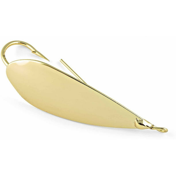 Hurricane SLM58-06 Weedless Flat Spoon 5/8oz Gold - Walmart.com
