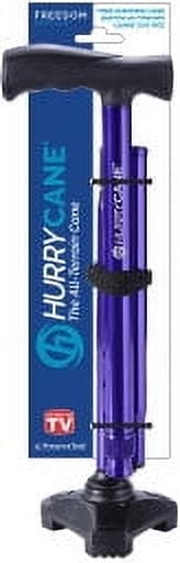 HurryCane Freedom Edition Walking Foldable Cane, Adjustable for Seniors ...