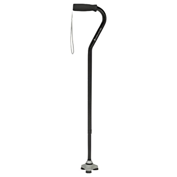 HurryCane Go Offset Handle Free-Standing Cane, Walking Stick with ...