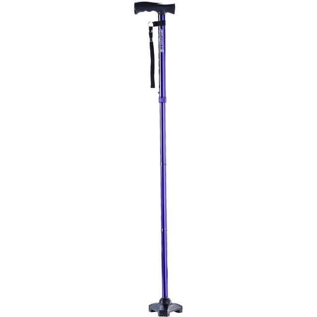 HurryCane HurryCane Freedom Edition Folding Cane with T Handle, Purple ...