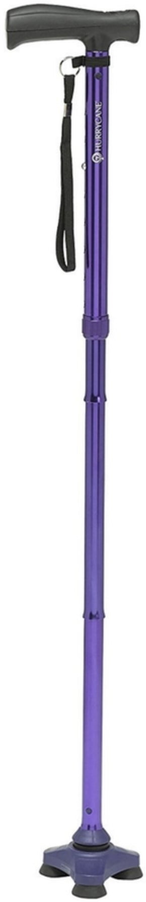Hurrycane Freedom Edition Folding Cane with T Handle, Pathfinder Purple ...