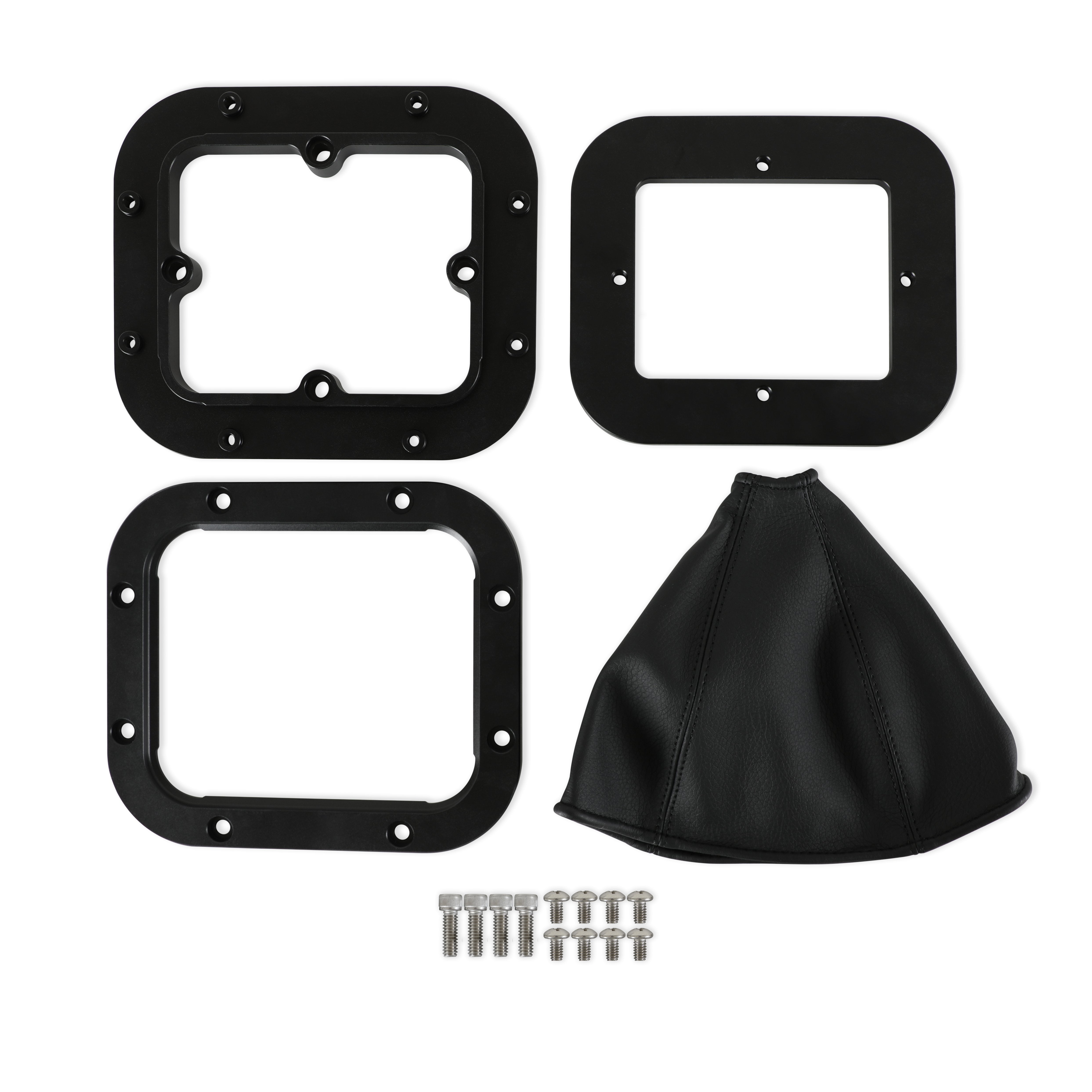 Hurst 115500HST Shifter Boot and Bezel - Rectangular - Black Finish ...