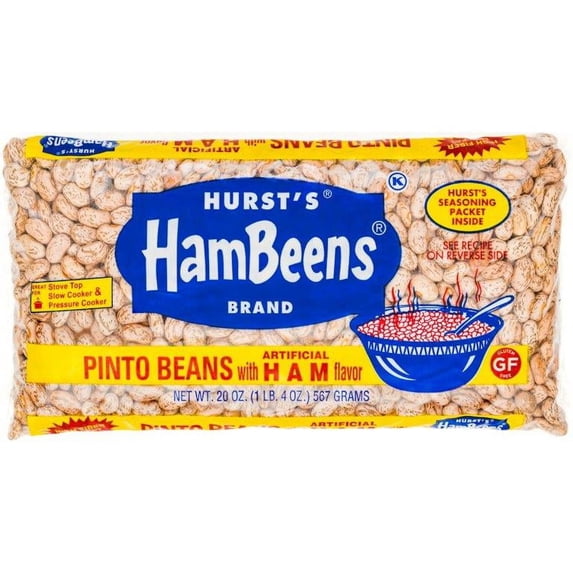 Hurst’s HamBeens Pintos Beans with Ham Flavoring Packet, 20oz - Walmart.com