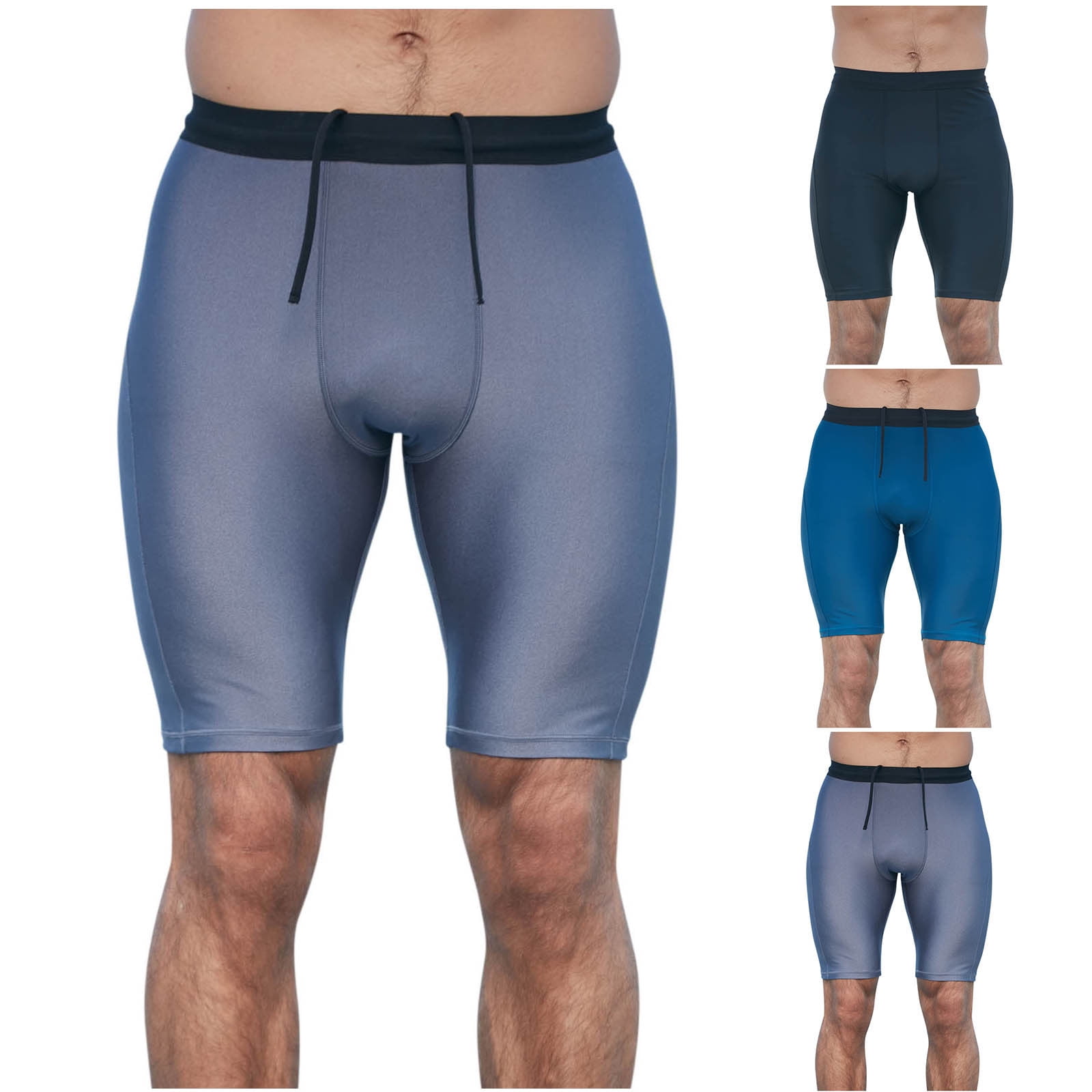 Hurxie Deals Basketball Shorts Men Black Workout Shorts Men Compression ...