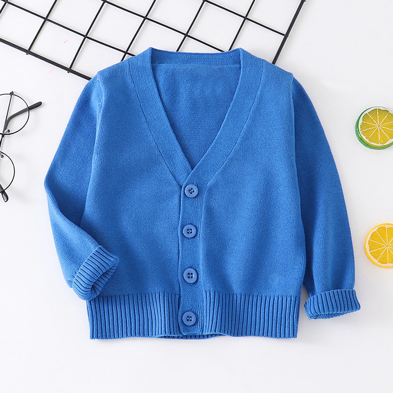 Hurxie Deals Cardigan for Kids Girls Long Sleeve Button Toddler ...