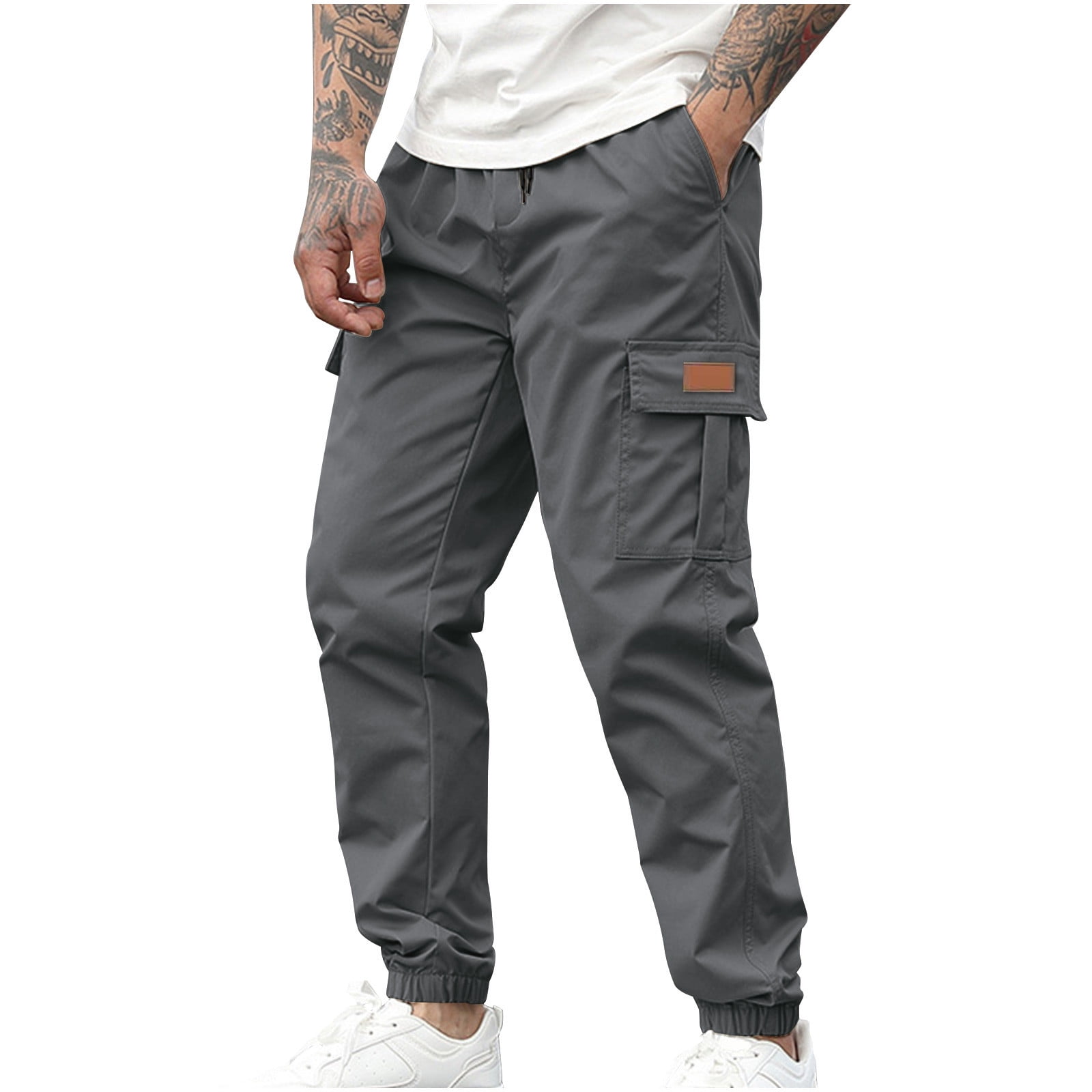 Hurxie Deals Cargo Pants for Men Cooling Twill Quick-dry Work Pants ...