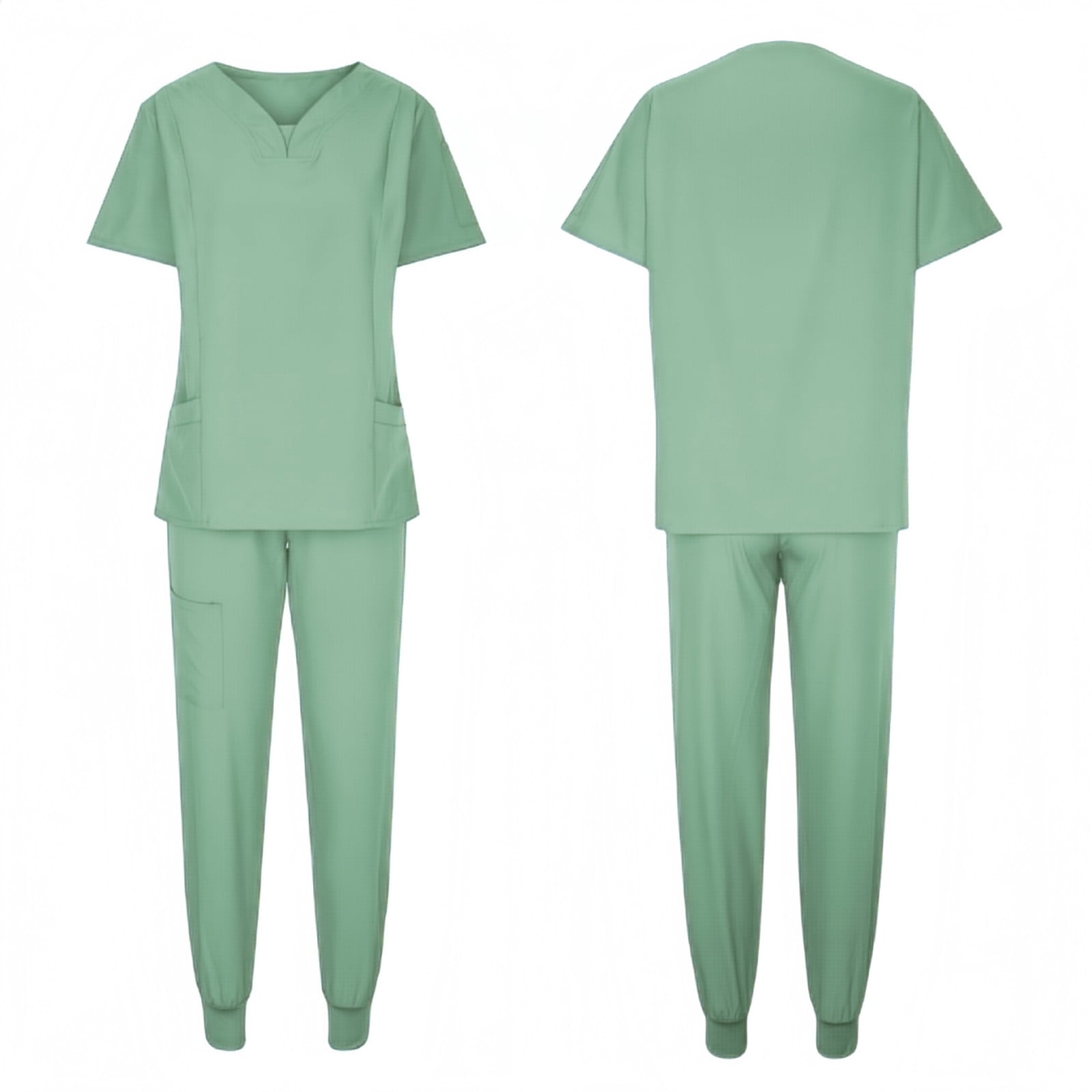 Hurxie Scrubs Set for Women,Medical Women Scrubs,Nurse Uniform V-Neck ...