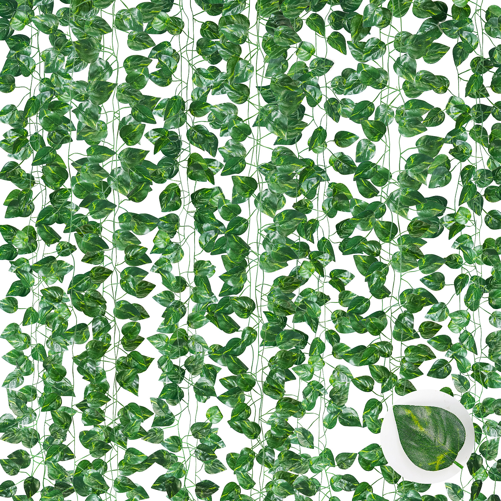 Coolmade 24 Pack 173ft Artificial Ivy - Faux Garland, Fake Vines for ...