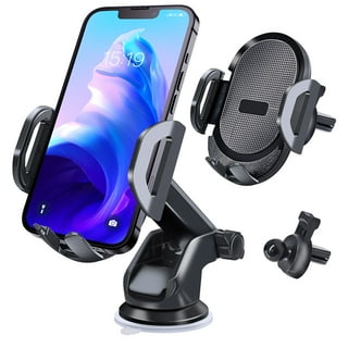 360 Universal Suction Glass Window Phone Holder In Black - Walmart.com