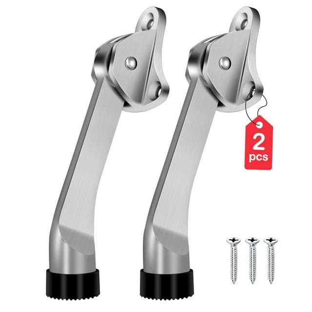 Huryfox Heavy Duty Door Stoppers, 2-Pack, Non-Slip Rubber, Door ...