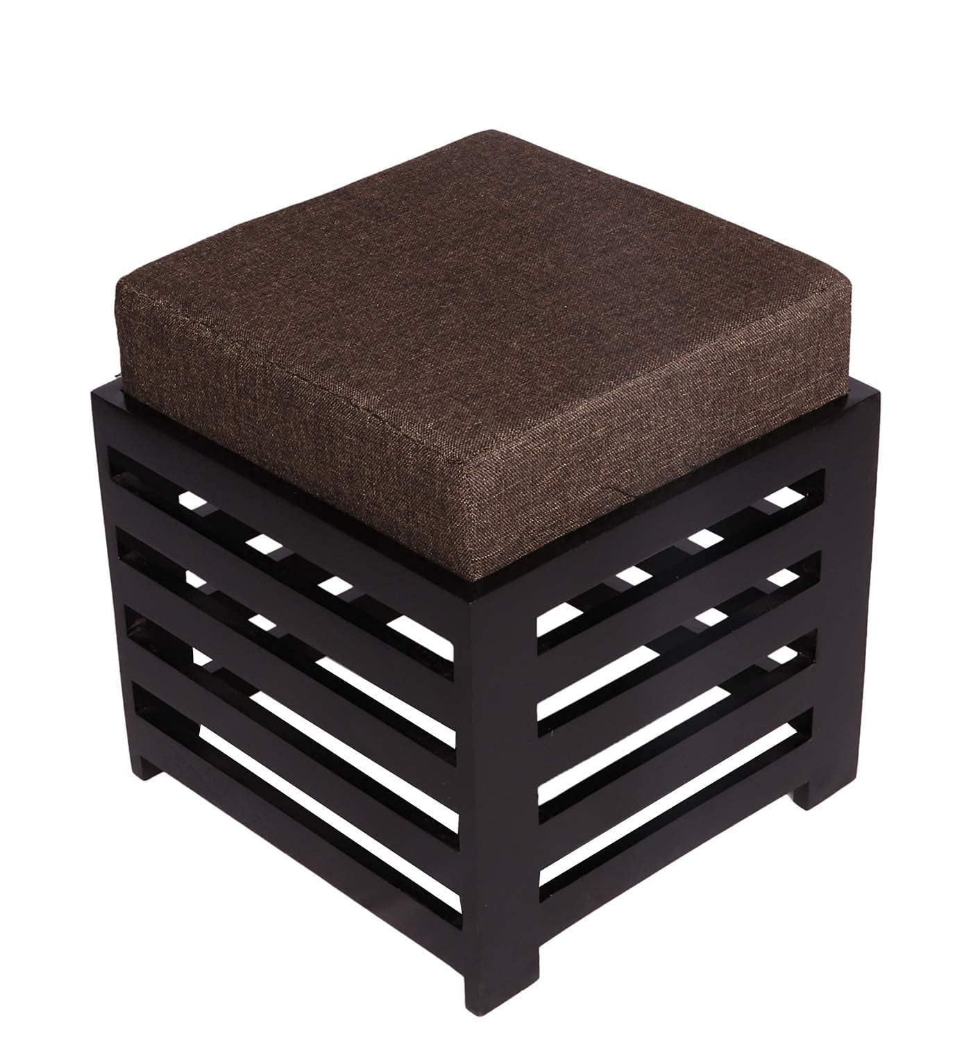 HusNain Wooden Handmade Cushion StoolOttoman Stool Side Stool Table for ...