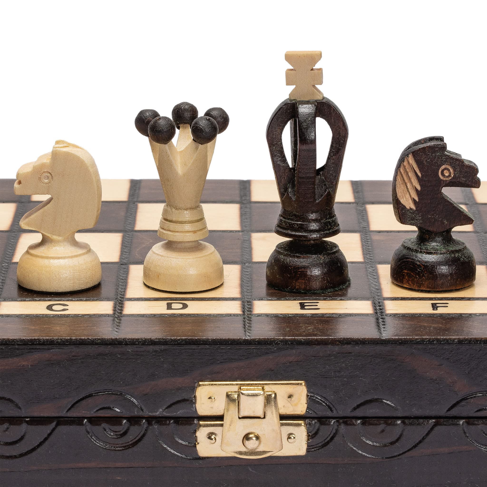 Husaria European International Chess STF9 Wooden Game Set, King's ...