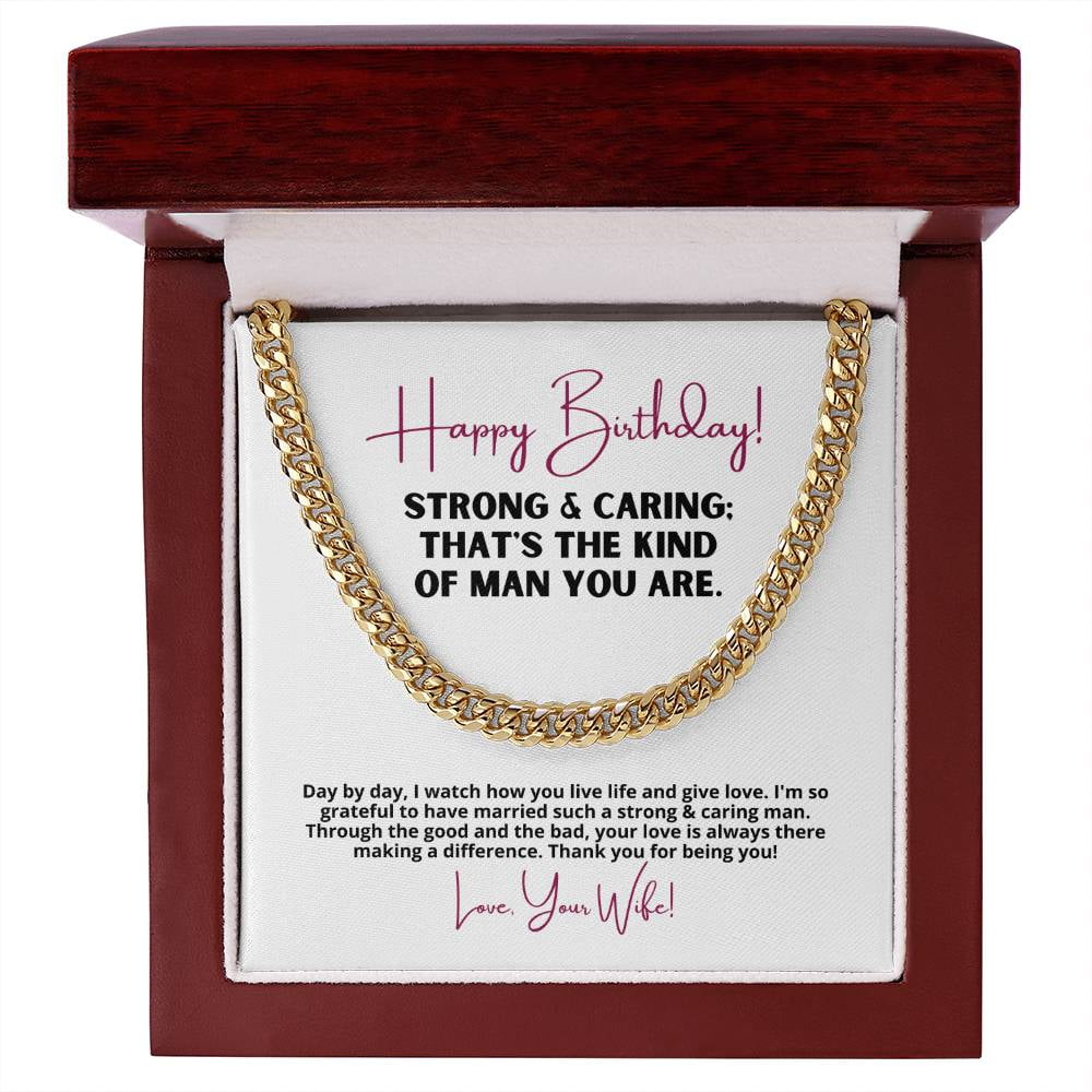 Husband Birthday Gift, Birthday Gift For Husband From Wife, Heavy Chain ...