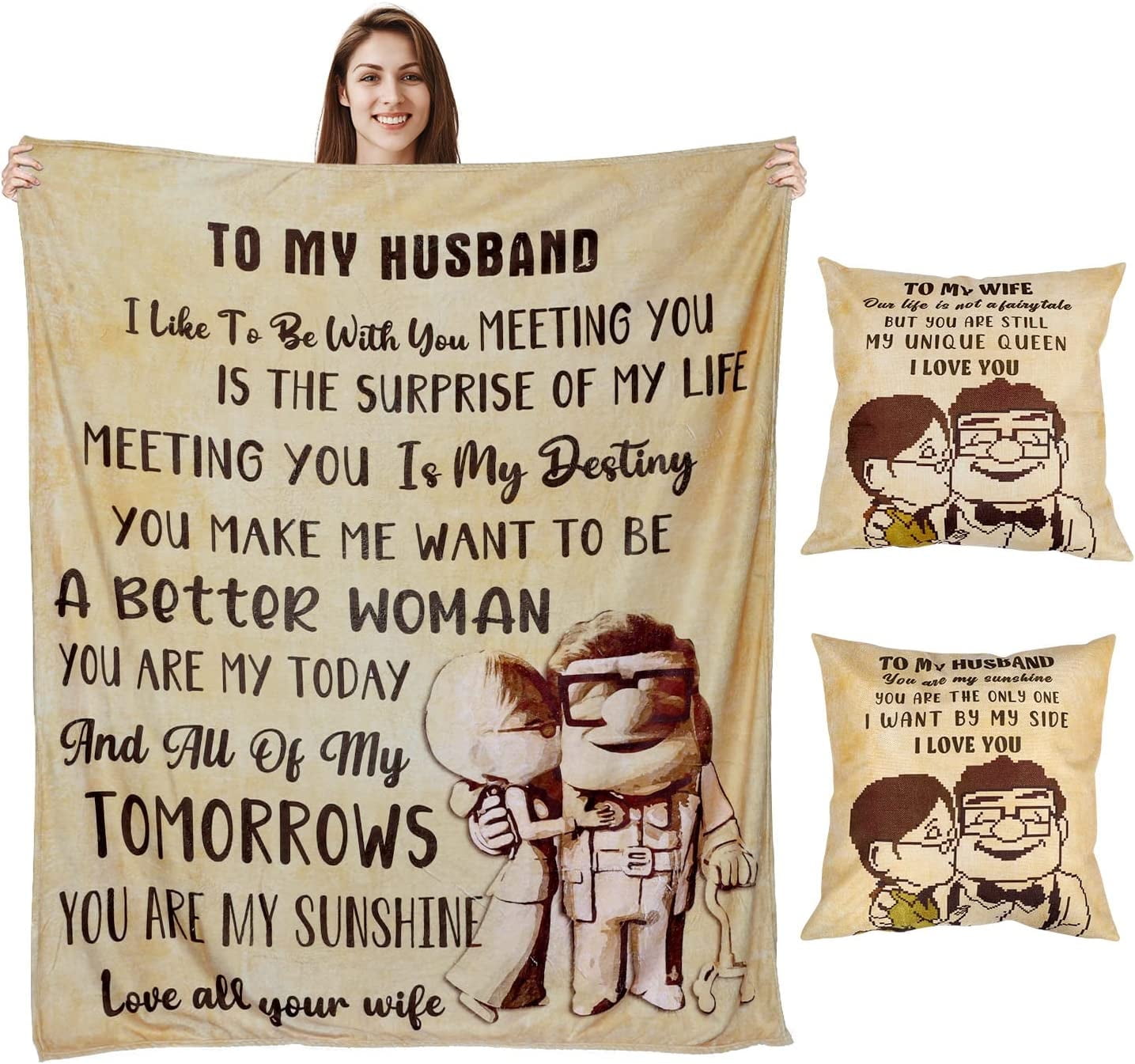 My Husband Blanket - Anniversary Romantic Gifts for Husband Birthday ...