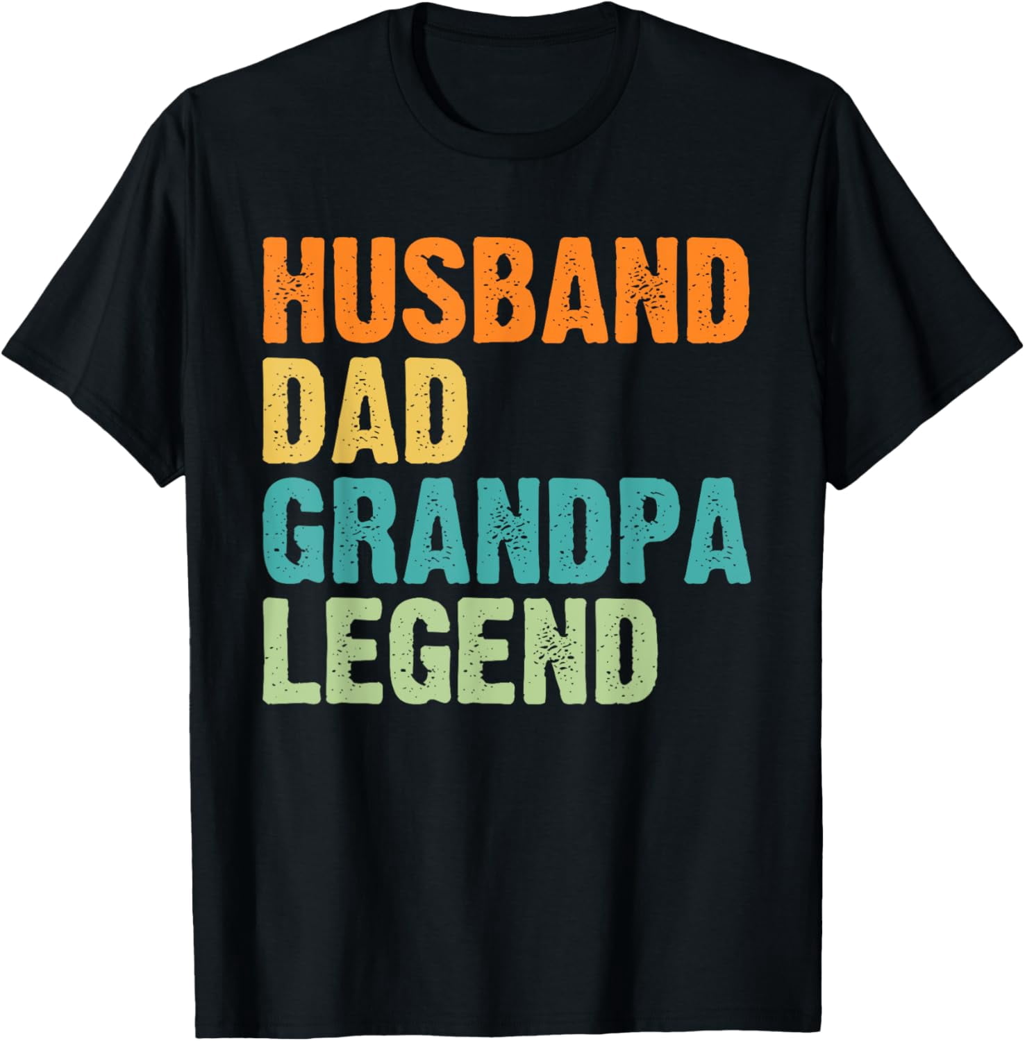 Husband Dad Grandpa Legend Best Father's Day Vintage Funny T-Shirt ...