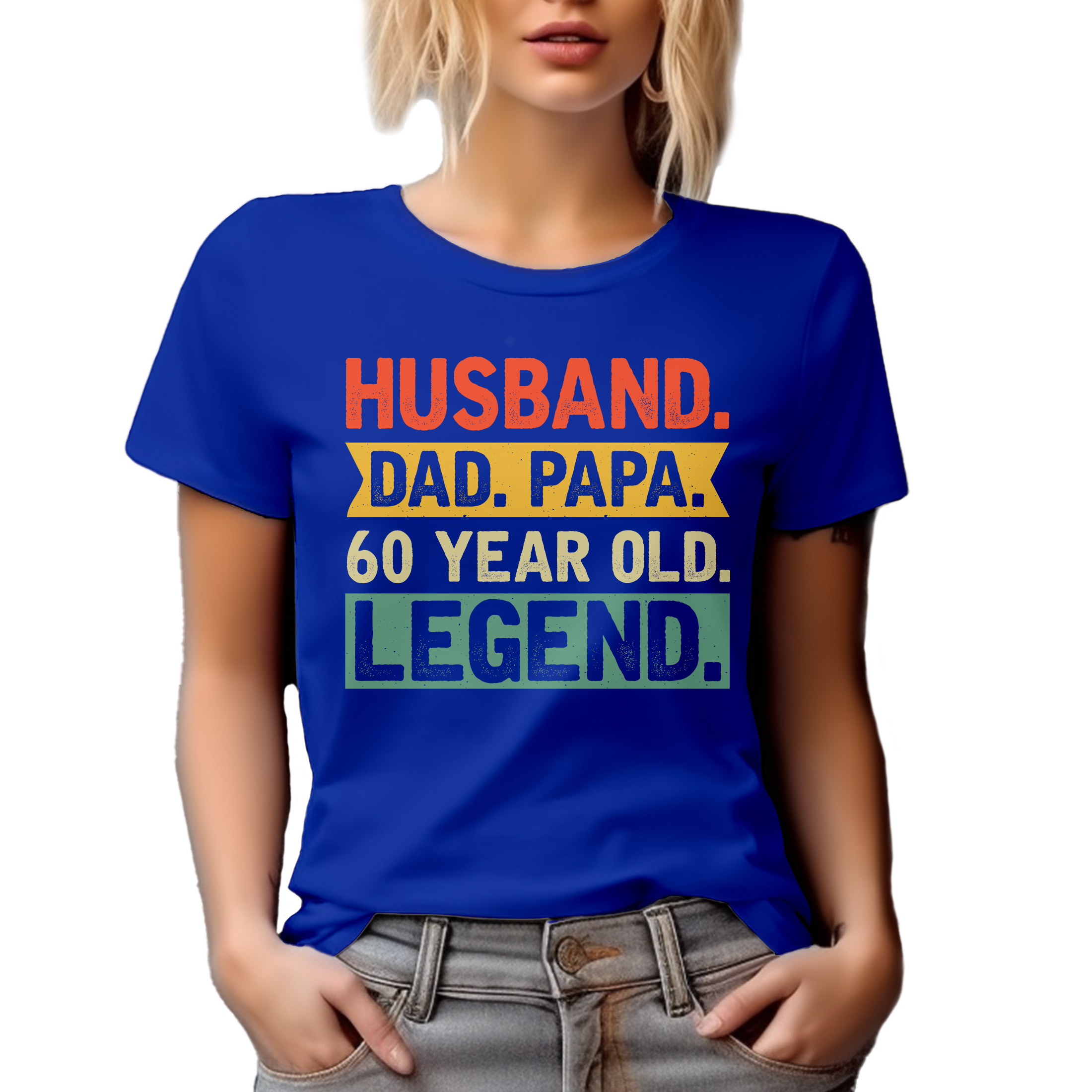 Husband. Dad. Papa. 60 Year Old Legend. - 60th Birthday or Father's Day ...