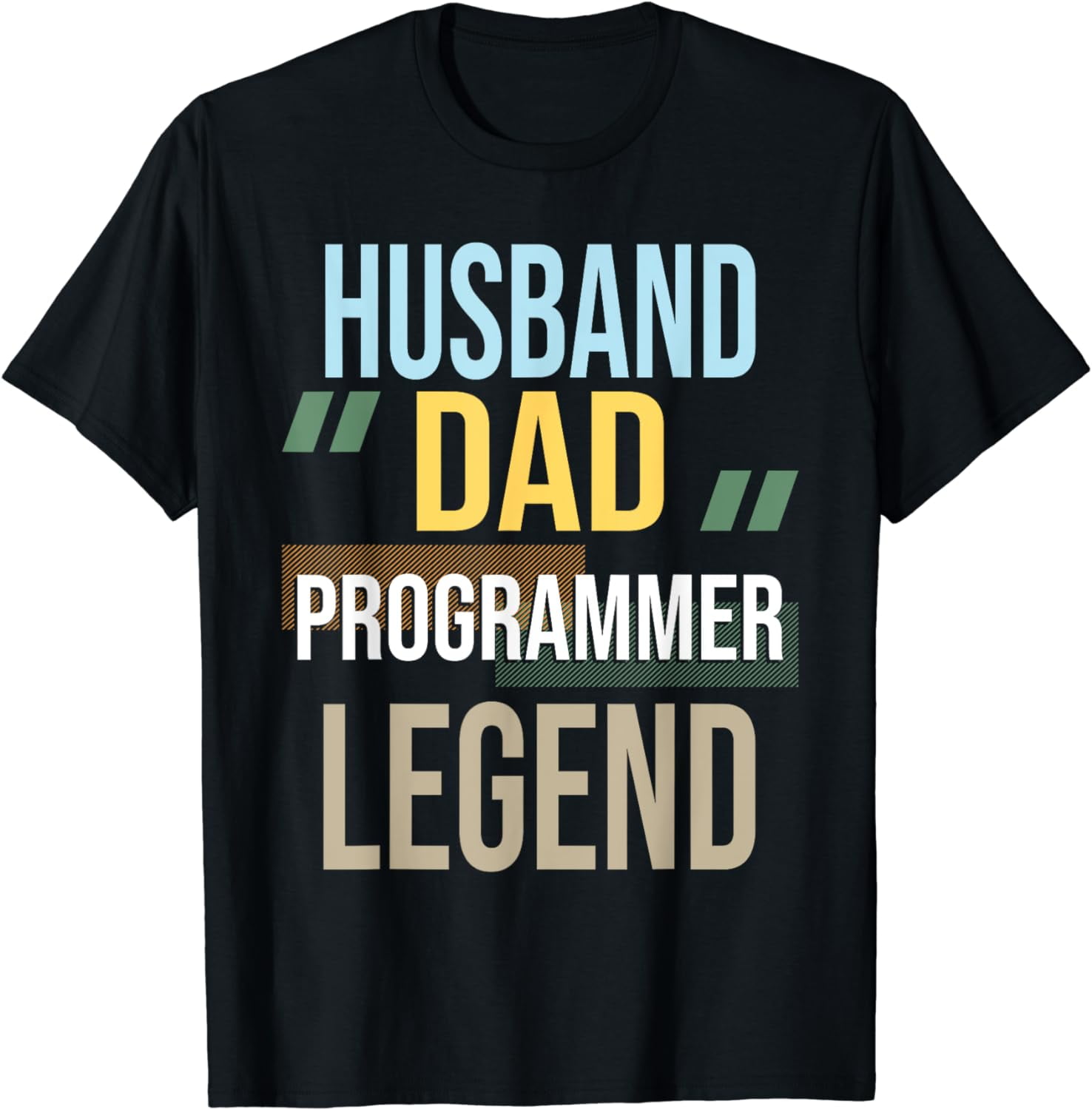 Husband Dad Programmer Legend Computer Science Coding Coder T-Shirt - Walmart.com