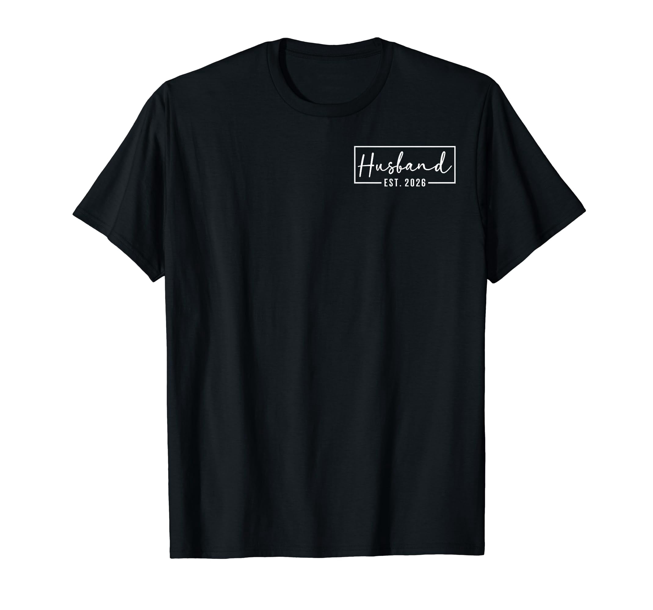 Husband Est 2026 Just Married Couple Wedding Honeymoon T-Shirt ...