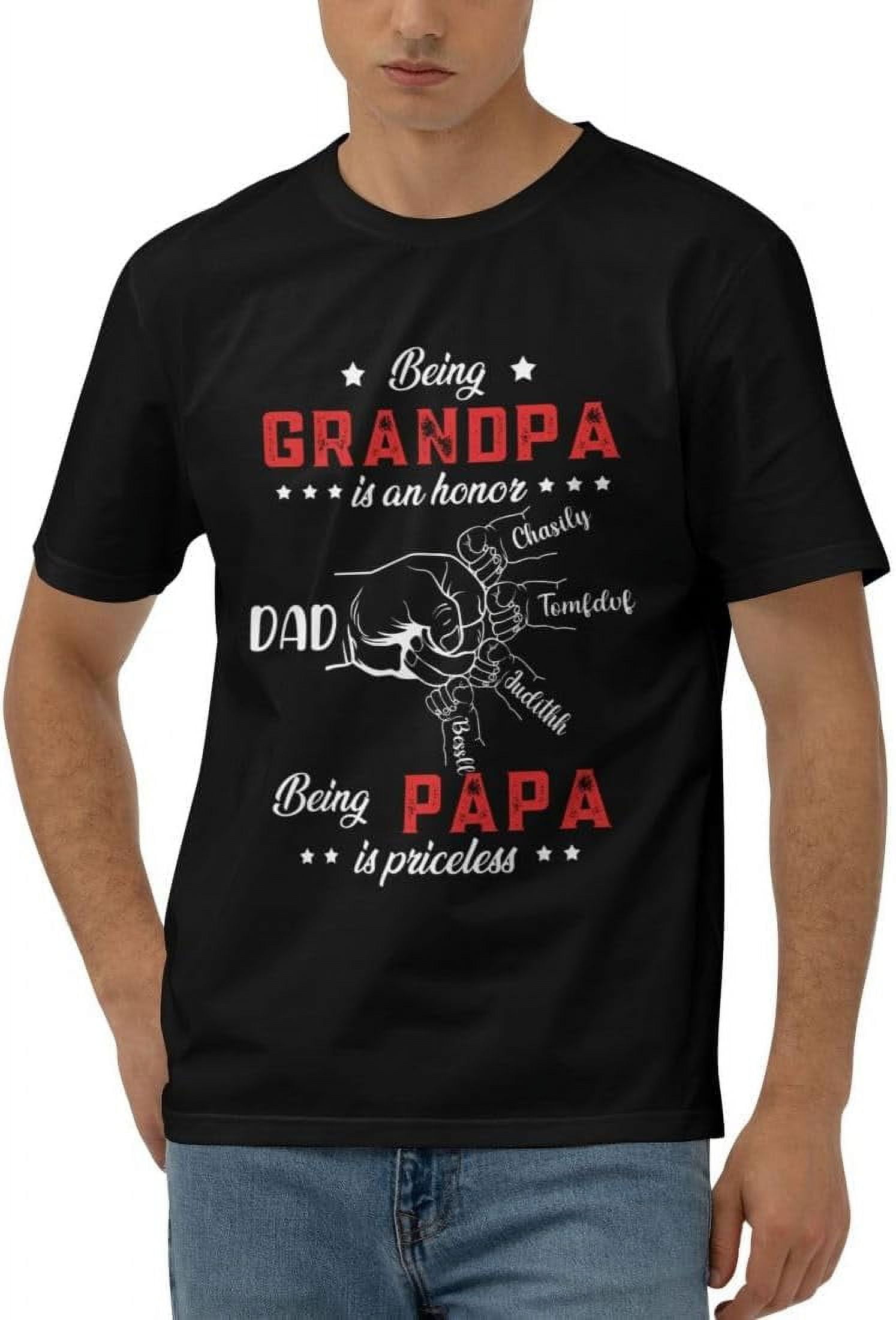 Husband Father Grandpa Legend Since Shirt Fathers Day Tee Custom Dad ...