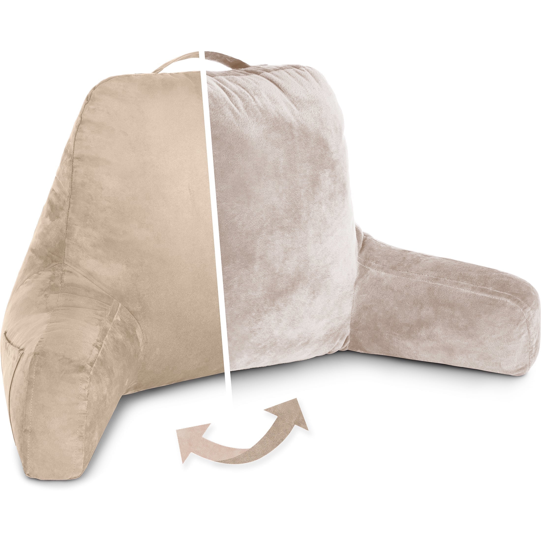 Husband Pillow Aspen Cowboy Taupe, Standard+ Reading Pillow Bed Rest ...