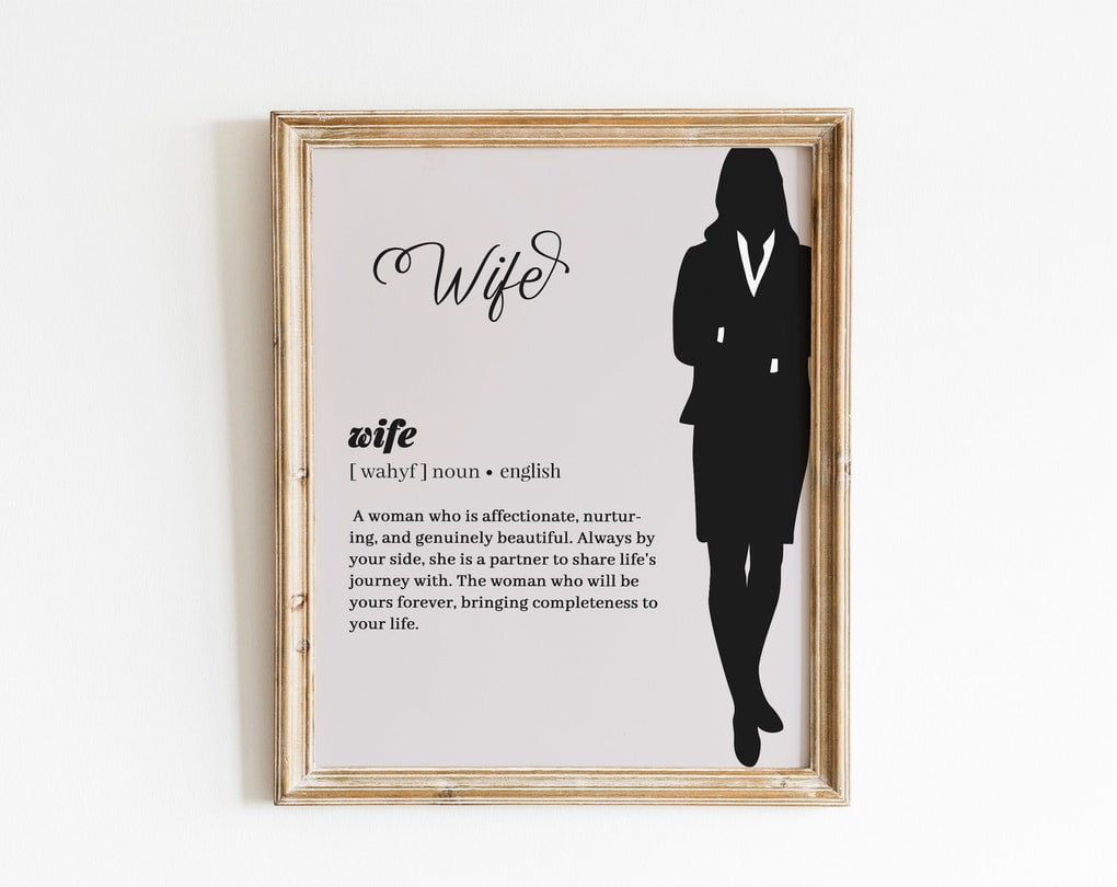 Husband And Wife Wall Art Newlyweds Printable Gift Wedding Poster ...