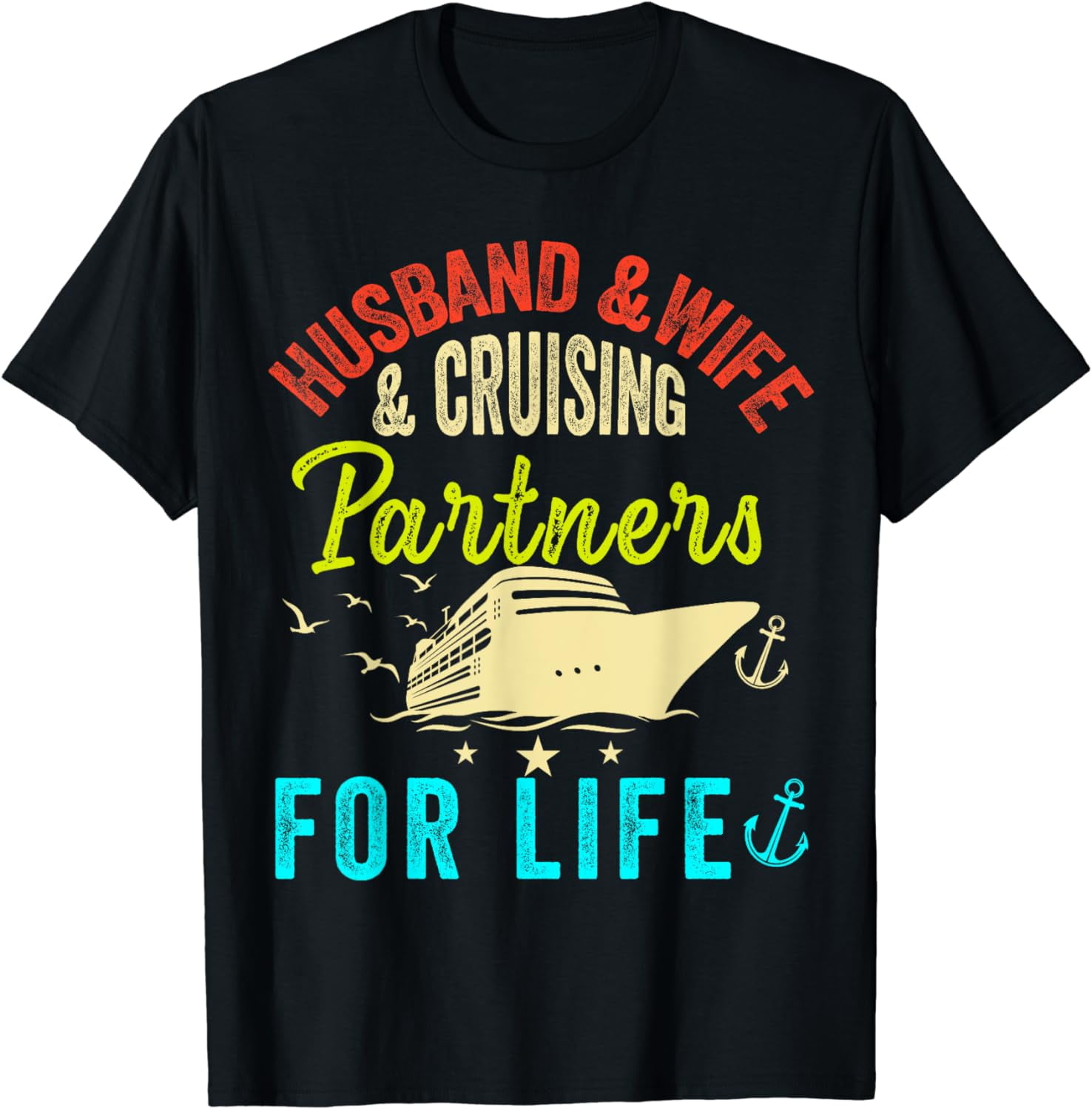Husband and Wife Cruise Partners for life 2024 Cruising T-Shirt ...