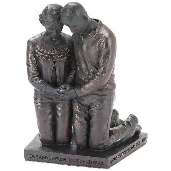 Dicksons Husband and Wife Praying Figurine, Bronze Resin, 5.5 Inch ...