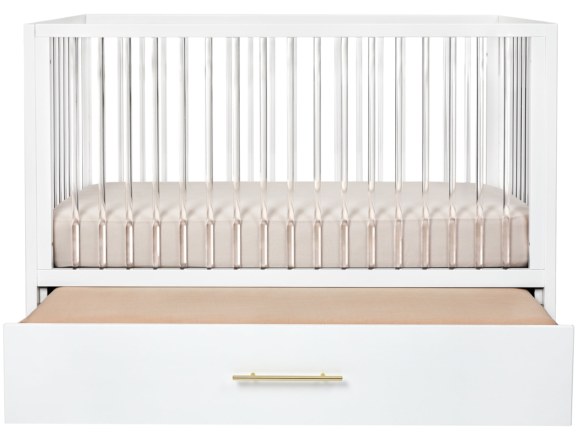 HushCrib 3-in-1 Convertible Crib with Trundle - Converts from Crib to ...