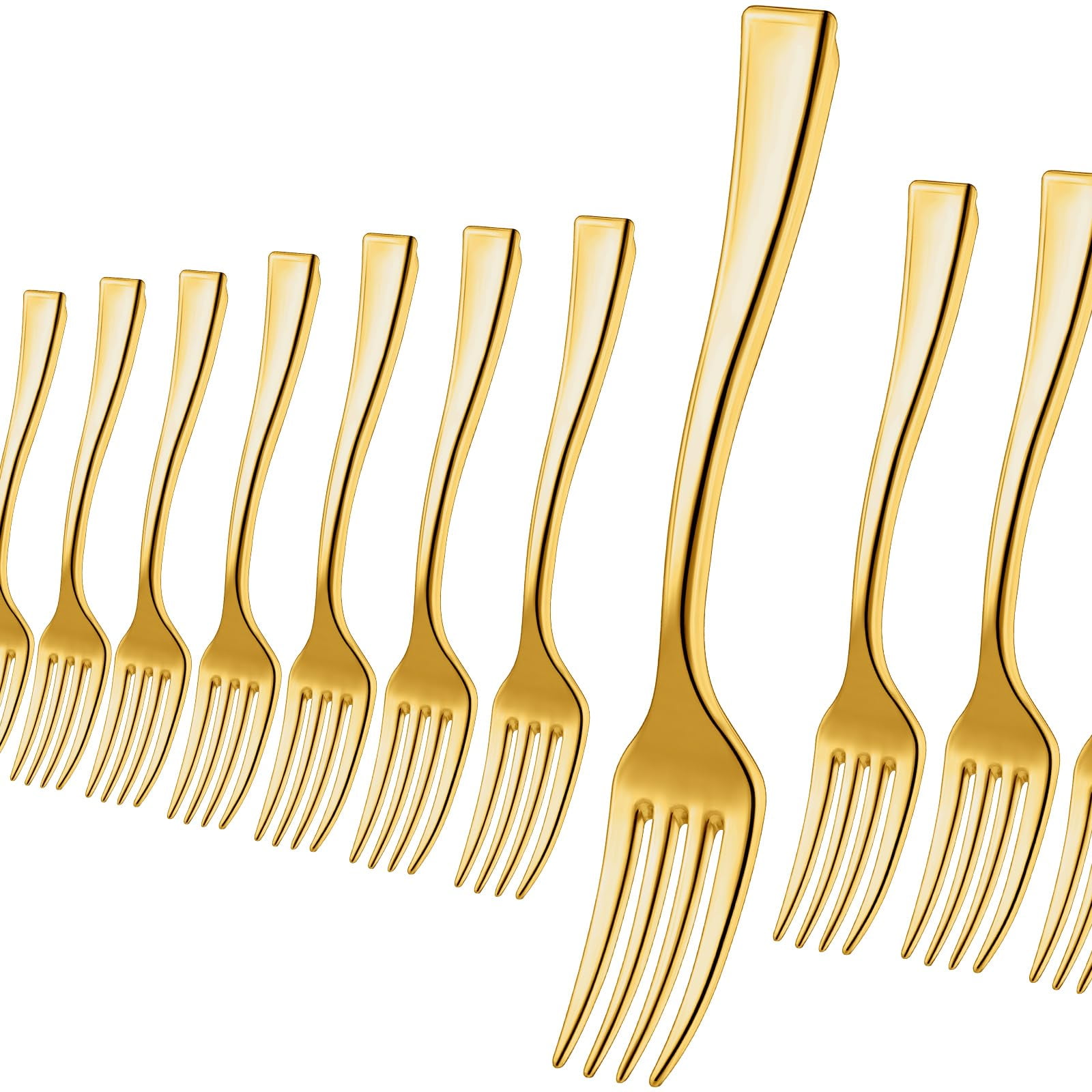 Hushee 300 Pcs Mini IEF31 Plastic Forks Bulk 4 Inch Disposable Mini ...