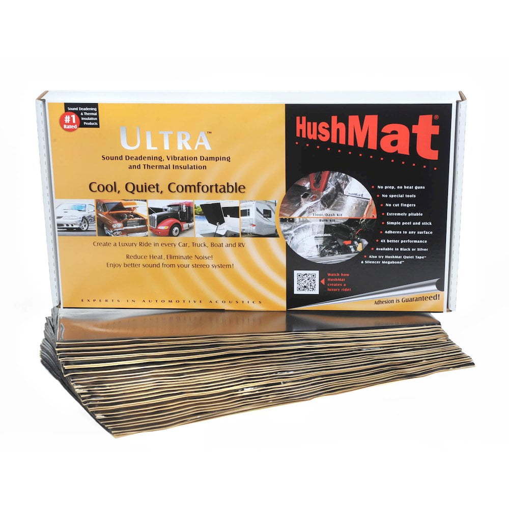 Hushmat Ultra Bulk Kit- 30 pc 12in.x23in. Black - Walmart.com