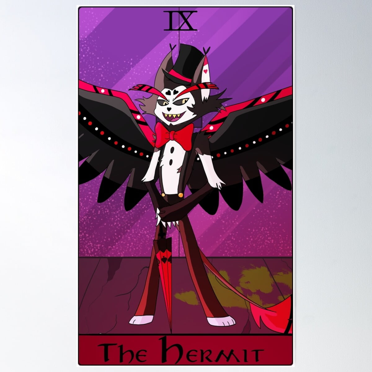 Husk Hazbin Hotel The Hermit Poster Wall Art, Modern Wall Decor For ...