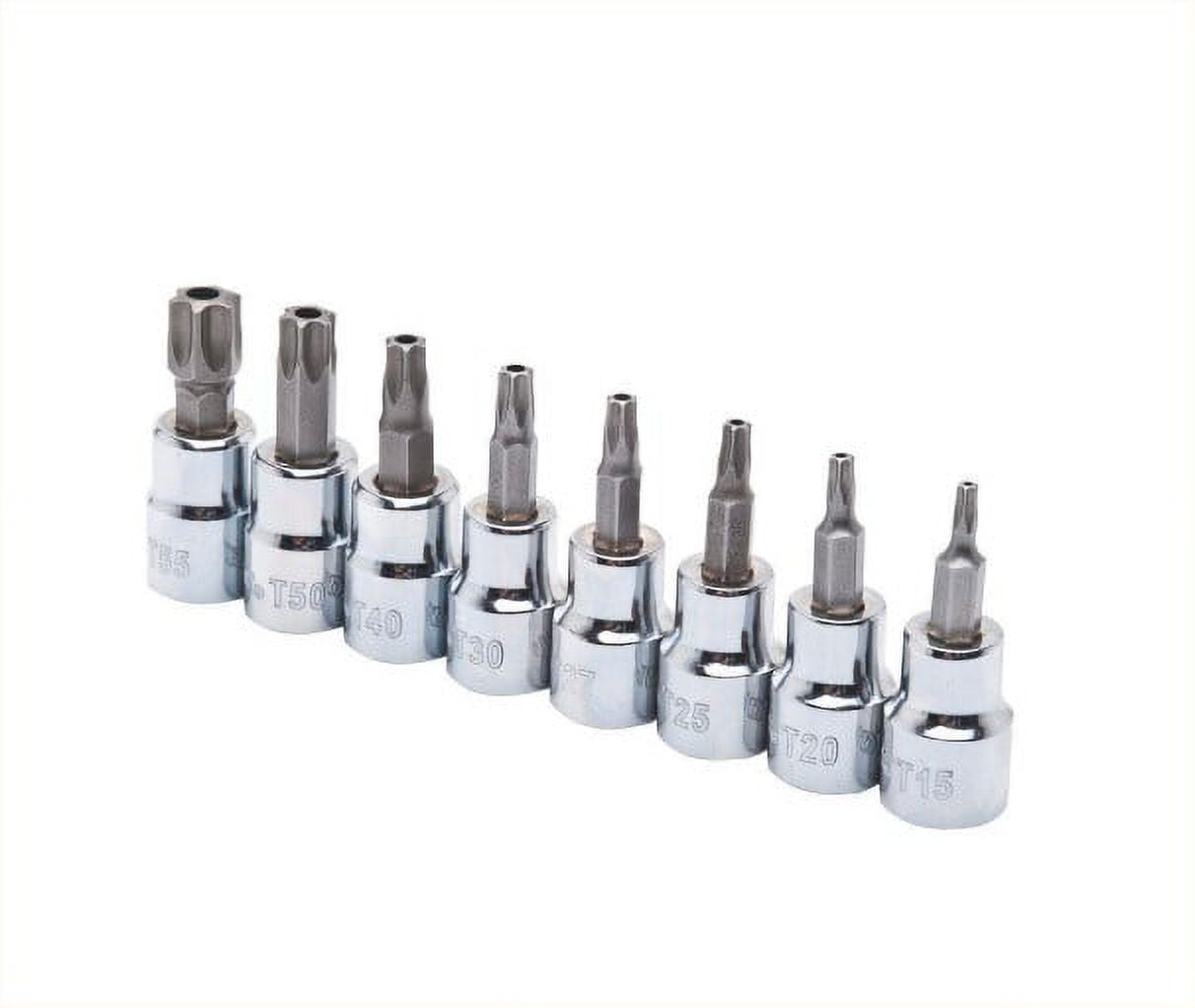 Husky 3/8 in. Drive Tamper Proof Torx Bit Socket Set (8-Piece ...