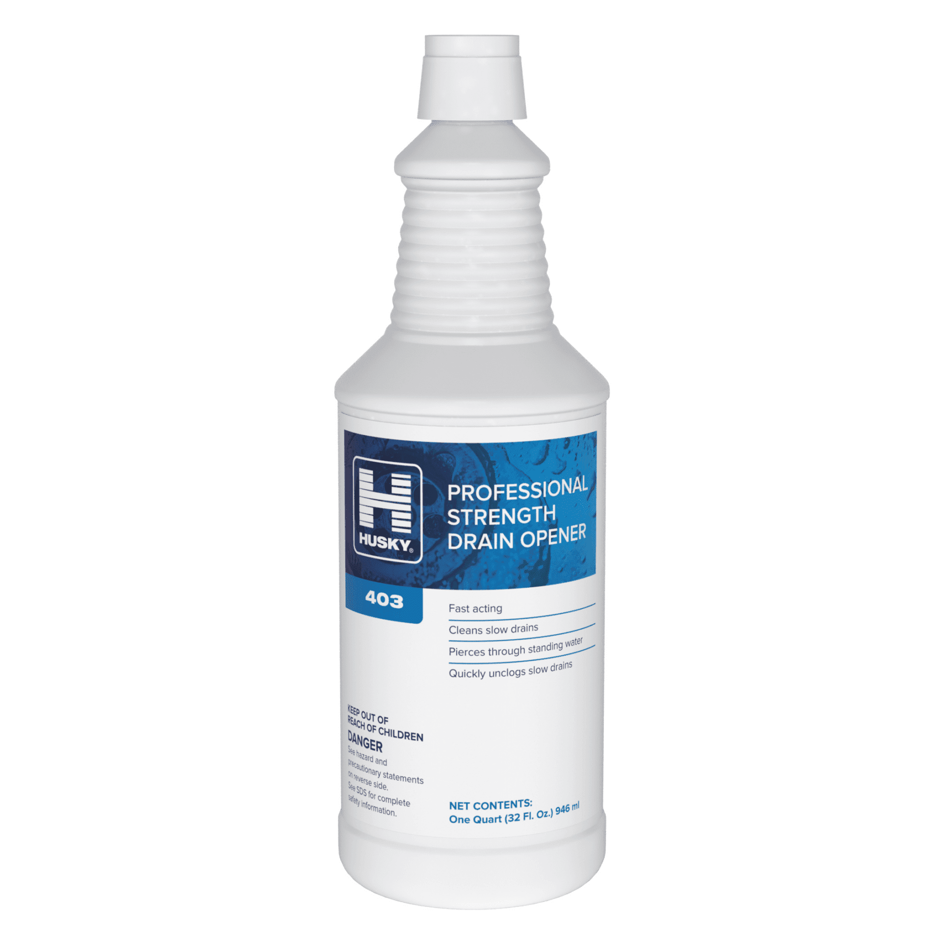 Husky 403 Drain Opener, 32 oz – Professional Strength, Fast-Acting ...