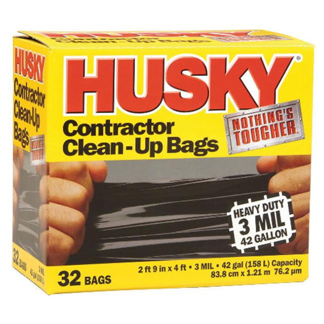 Husky 42-Gallon Contractor Clean-Up Bags - 32 Count - Walmart.com