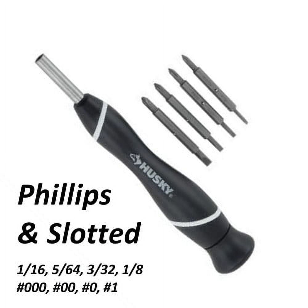Husky - 71281H - 8-in-1 Precision Slotted and Philips Screwdriver ...