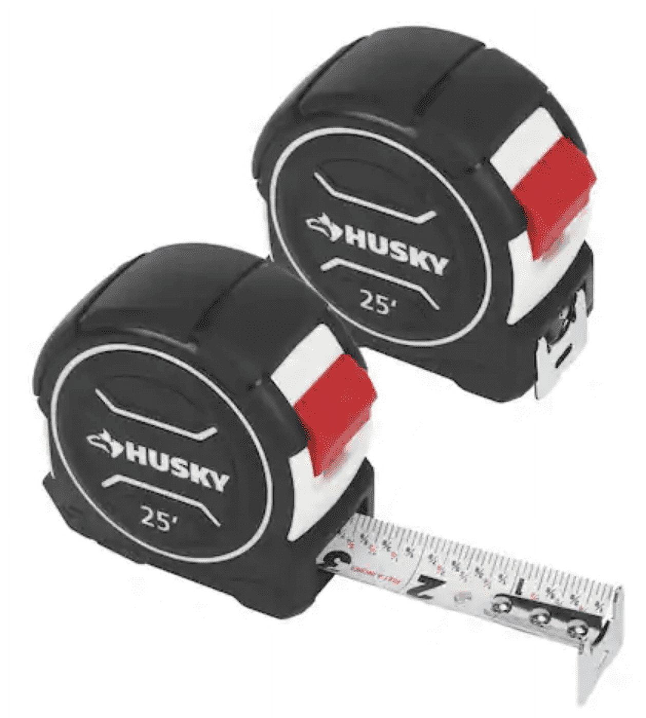 Husky Tools - 90649 - 25 ft Tape Measure - 2 Pack - Walmart.com