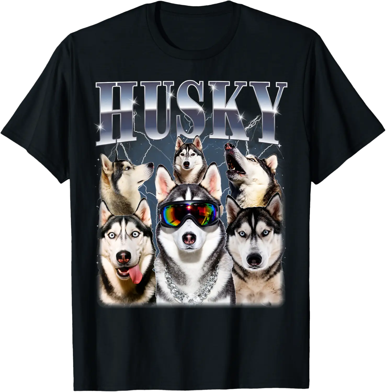Husky 90S Style Dog Owner T-Shirt - Walmart.com