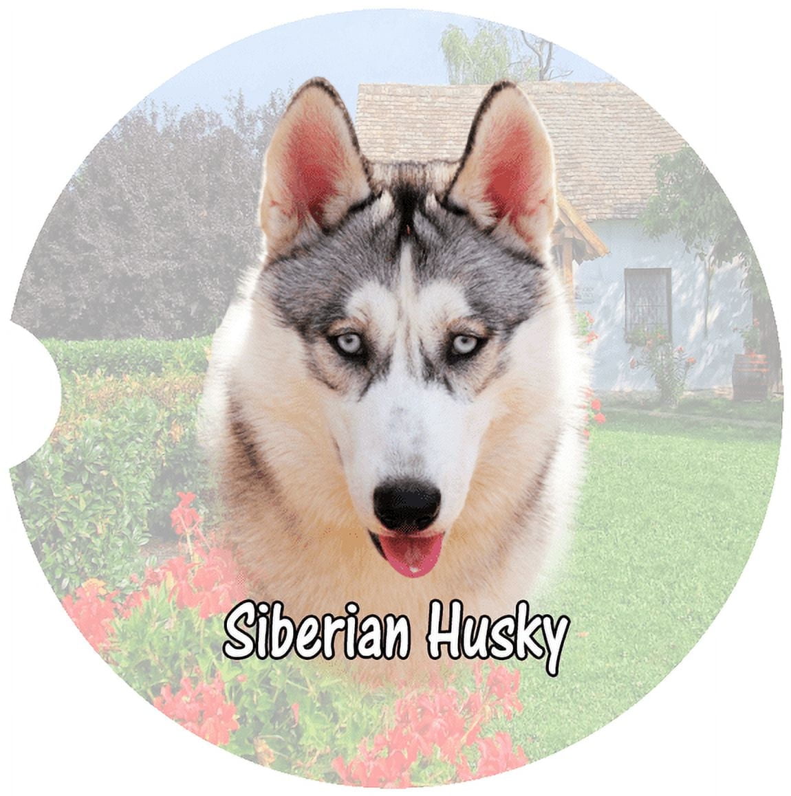 Husky Car Coaster, Absorbent Stoneware Car Cup Holder Coaster, Set of 2 ...