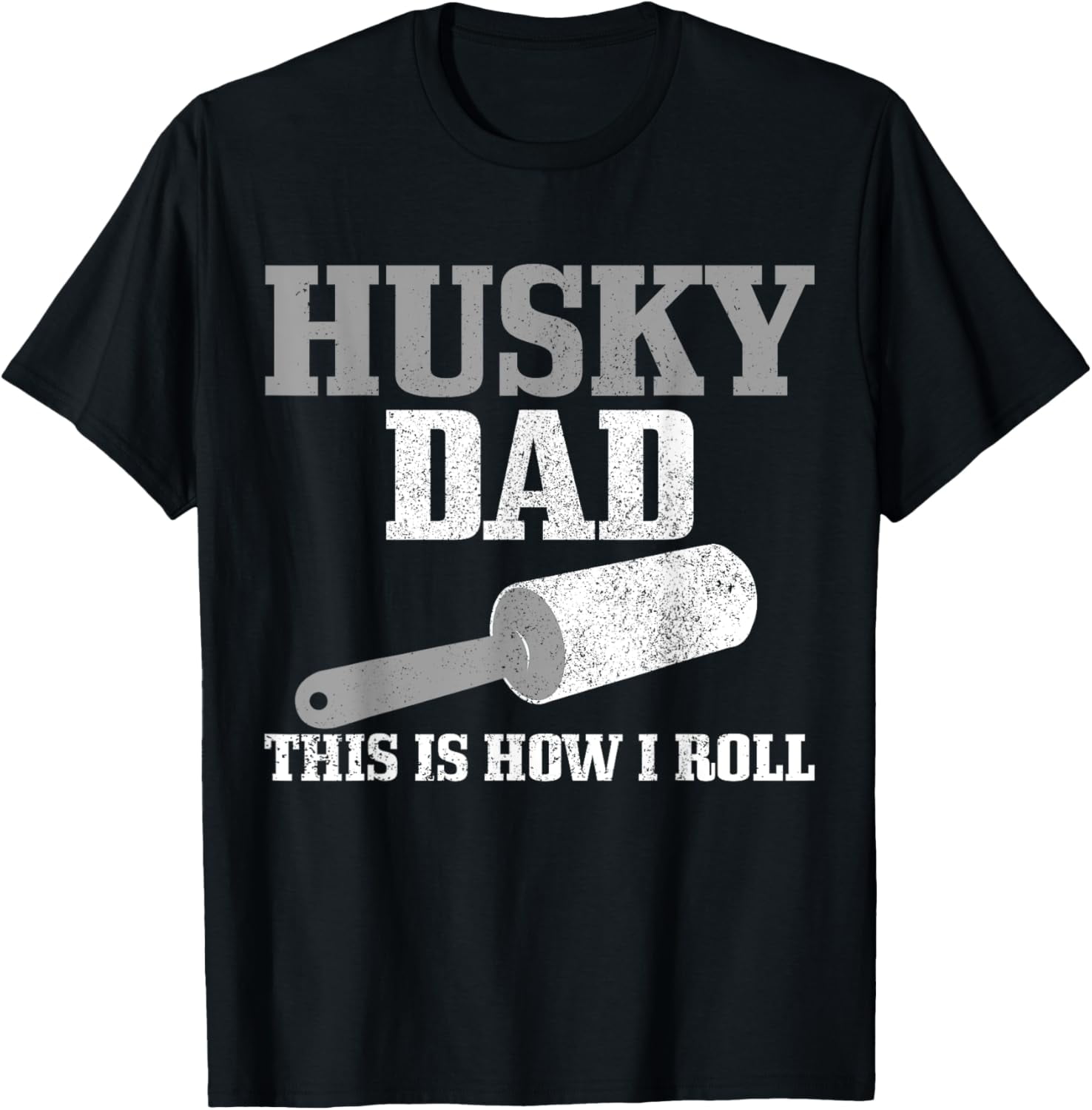 Husky Dad Dog Hair Funny Siberian Husky T-Shirt - Walmart.com
