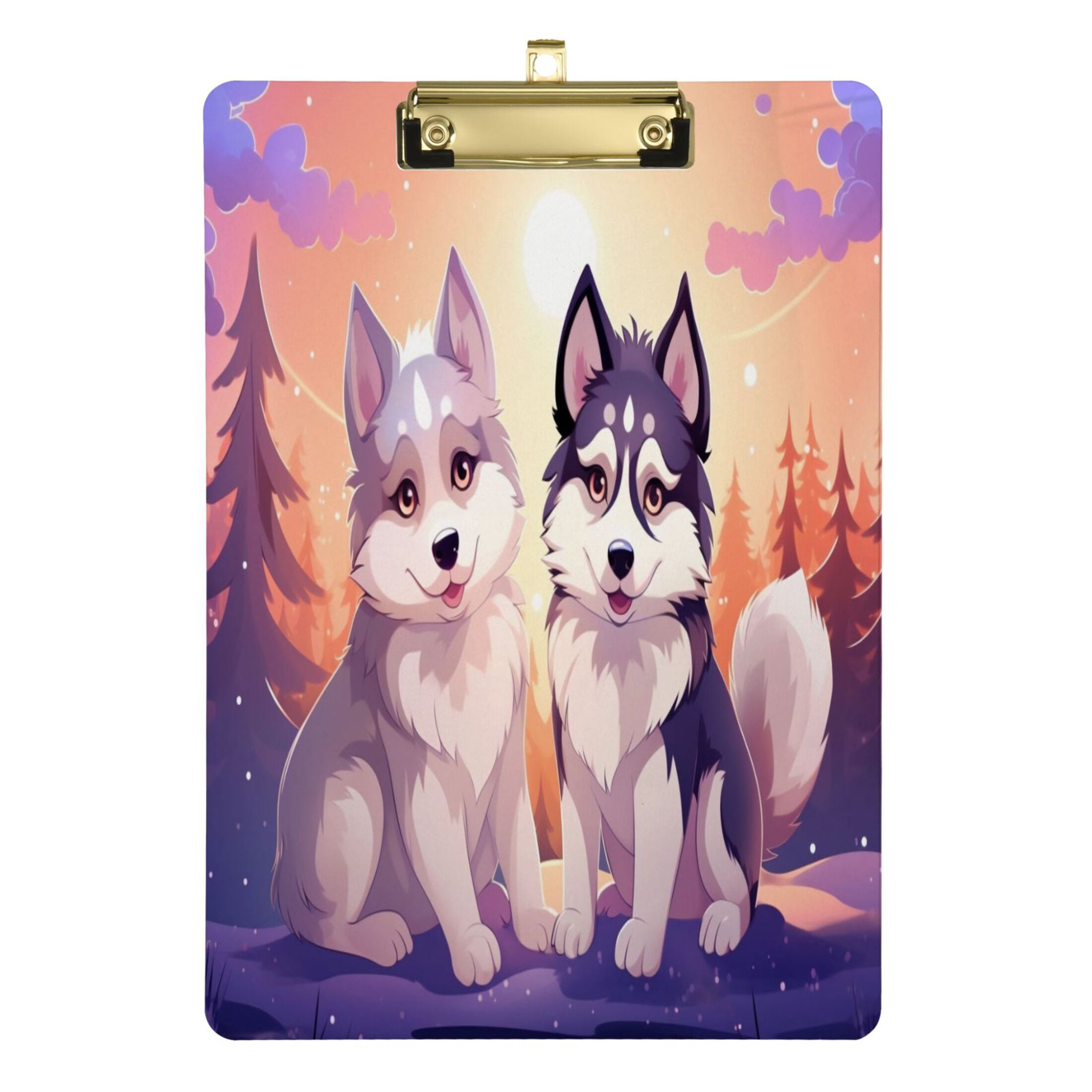 Husky Dog Acrylic Clipboards A4 Standard Letter Size Clipboard 12.5" X ...