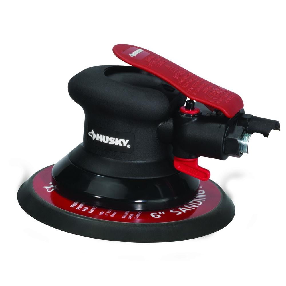 Husky 6-Inch Palm Sander with Low Vibration and 11000 RPM Isolated ...