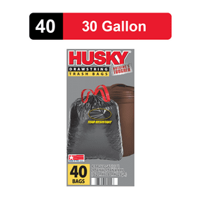 Husky 42 Gallon Contractor Clean-Up Bags, 3-Mil Thick, 50-Count, Heavy ...