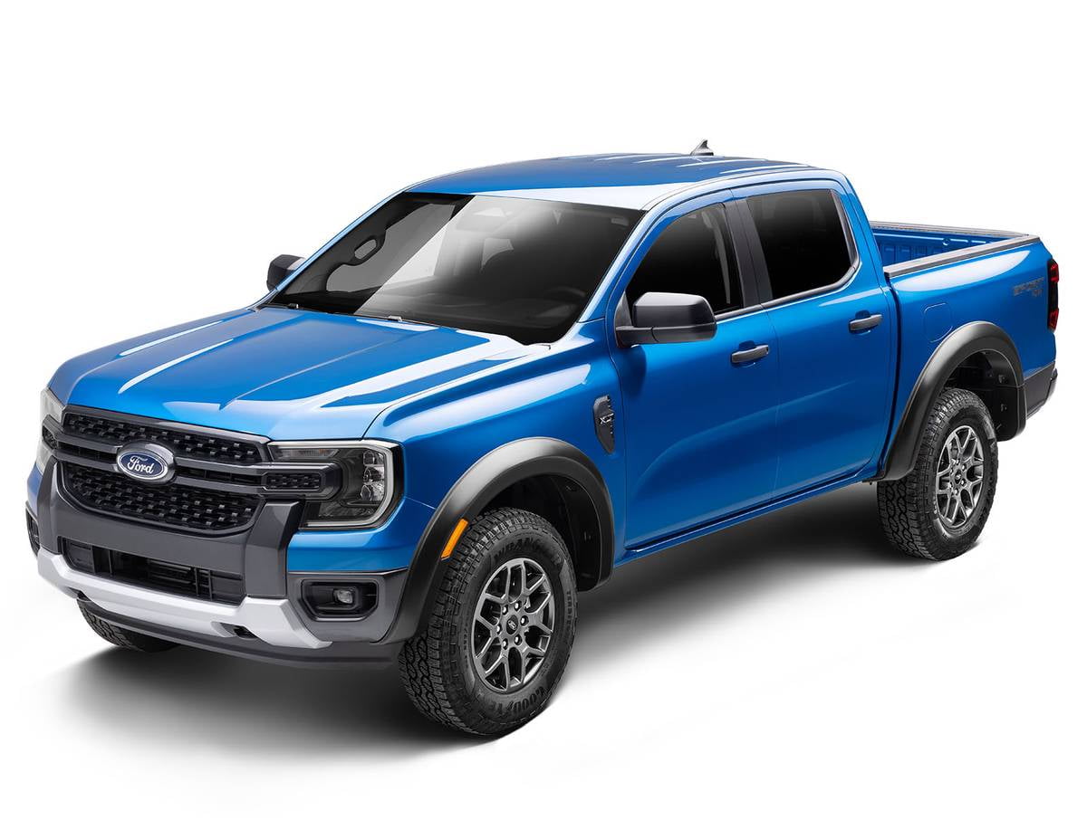 Husky Extend-A-Fender Style Flares Fit 24-25 Ford Ranger Front & Rear ...