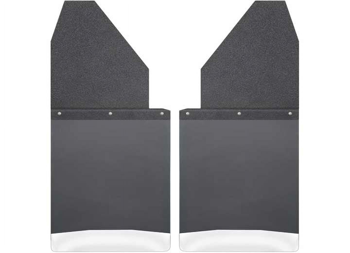 Husky Liners Mud Flaps Kick Back Mud Flaps 14" Wide - Black Top and ...