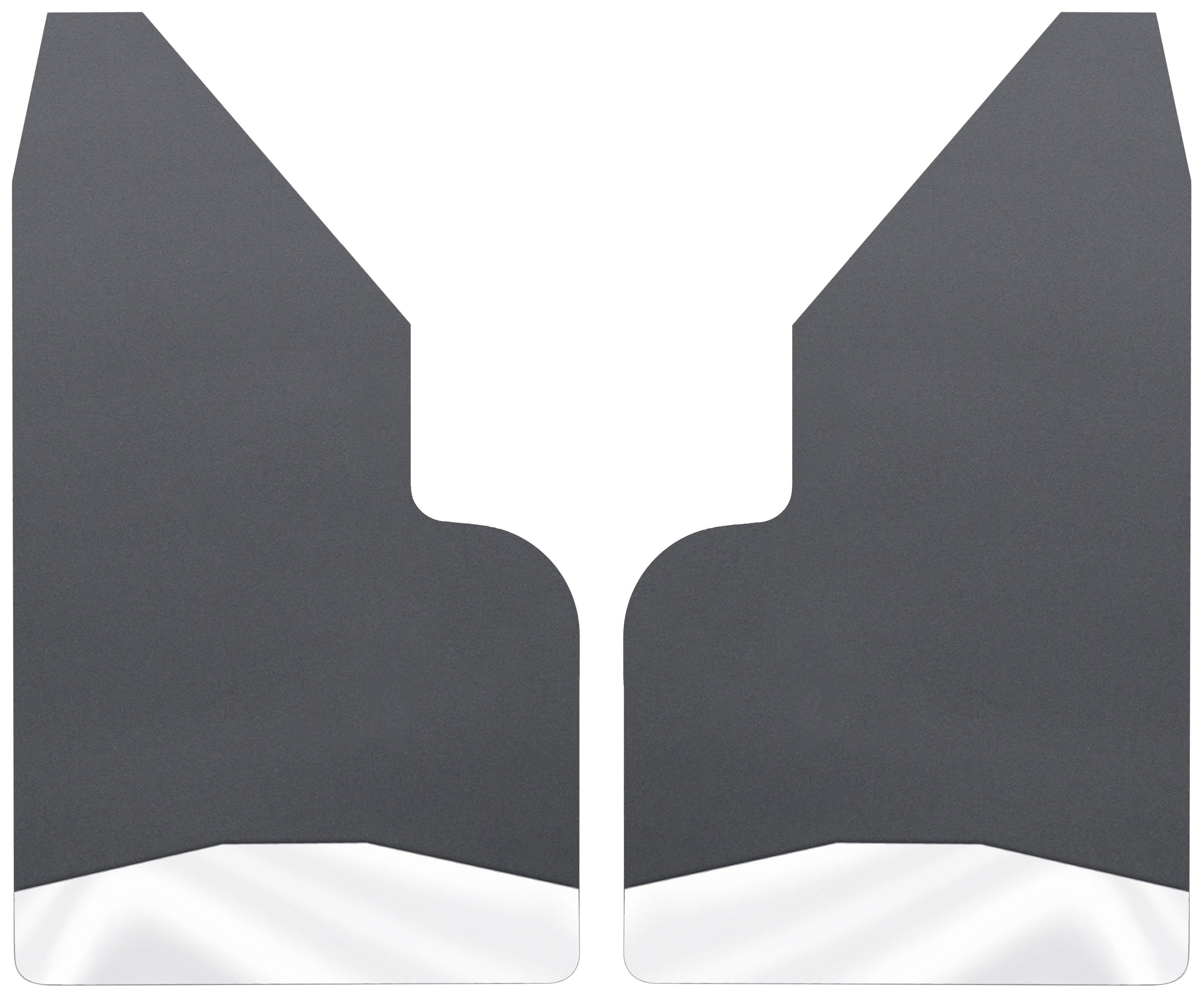 Husky Liners Mud Flaps Universal Mud Flaps 14" Wide - Stainless Steel ...