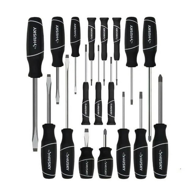 Husky Magnetic Screwdriver Set 18-Piece - 1007779176 - Walmart.com